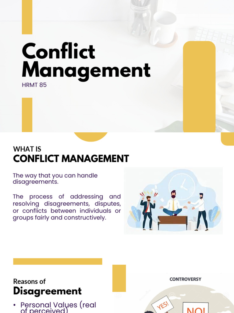 Lecture 1 Conflict Management | PDF