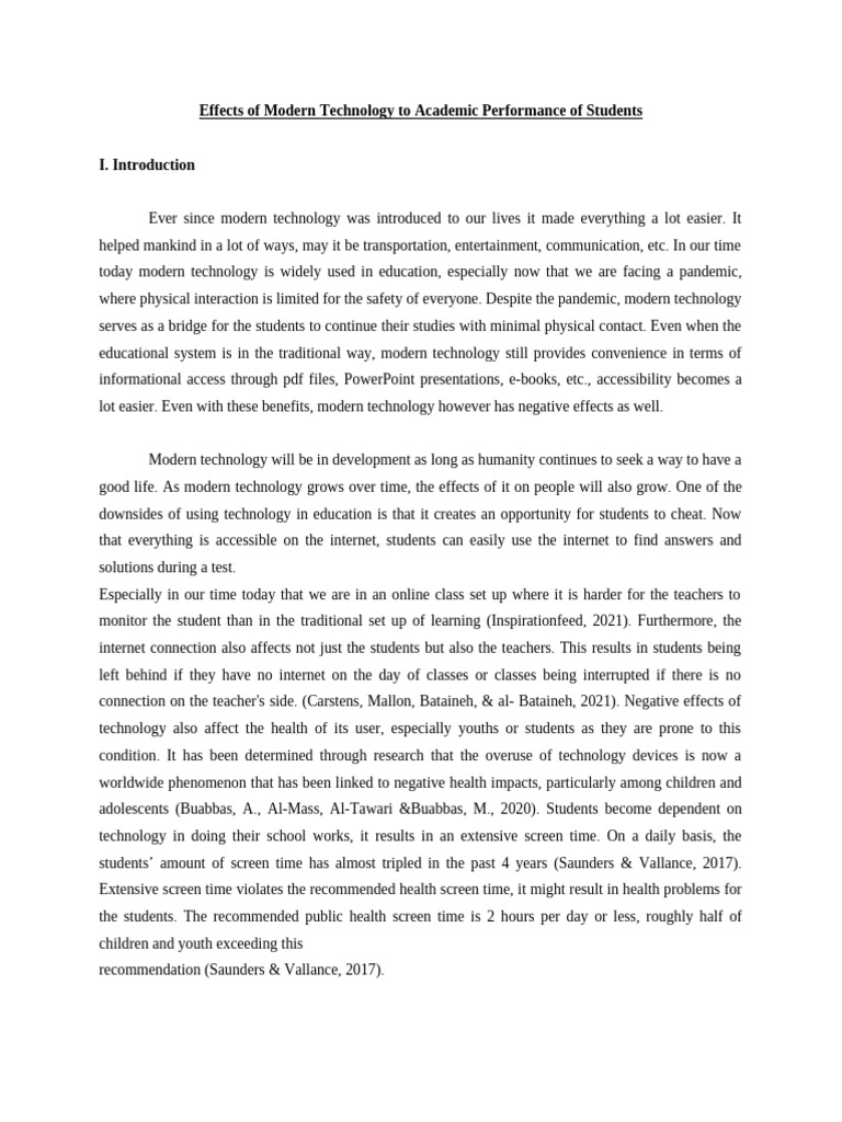 Sample of Research Paper | PDF