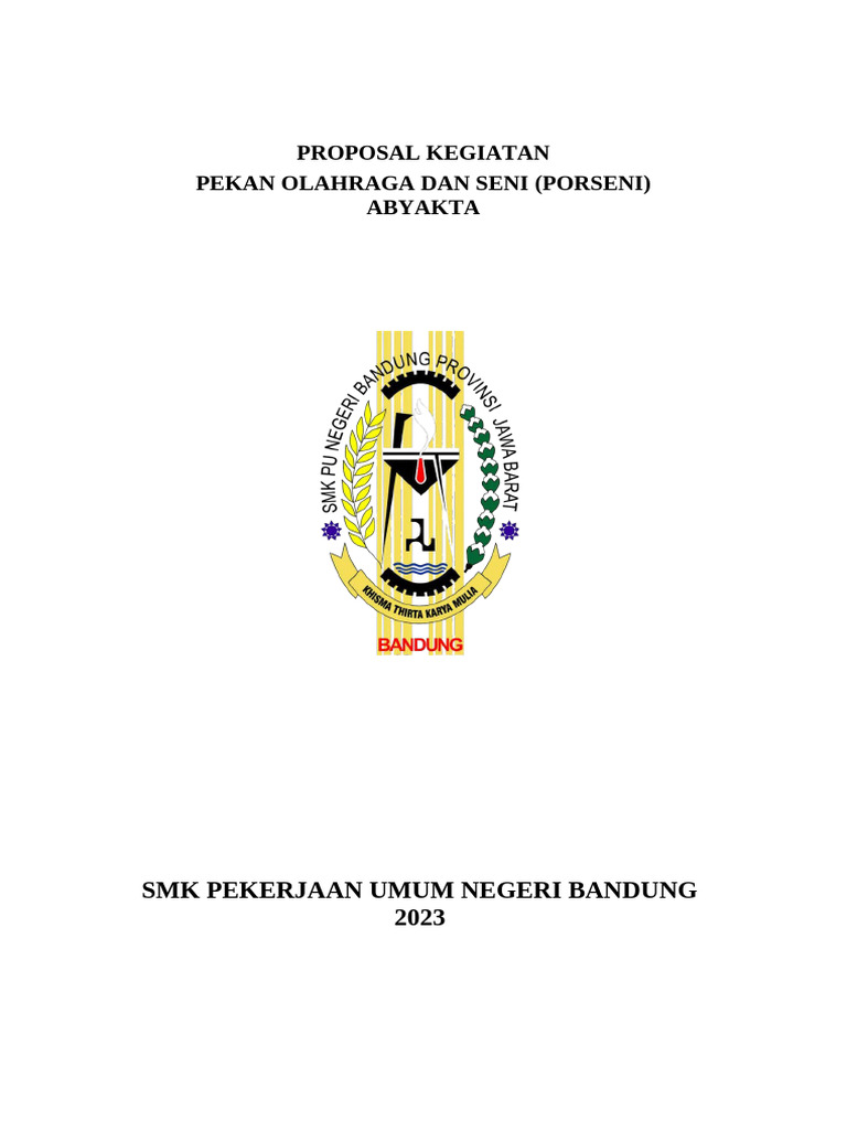 Proposal Porseni 2023 | PDF
