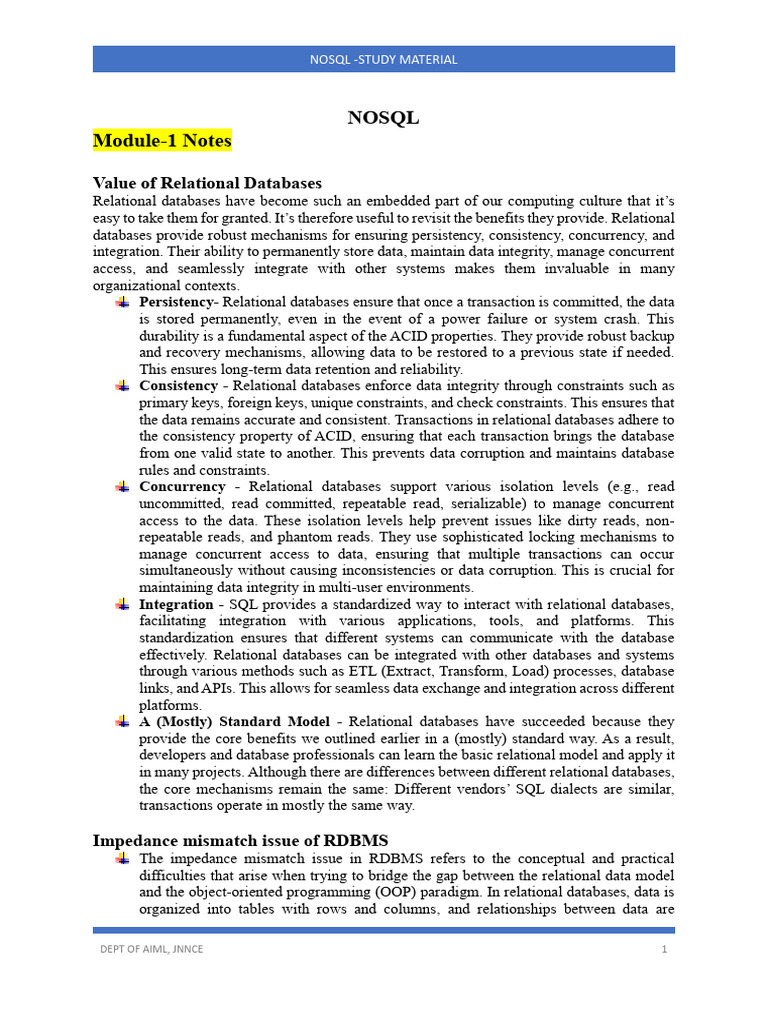 NoSql Intro | PDF | No Sql | Computers