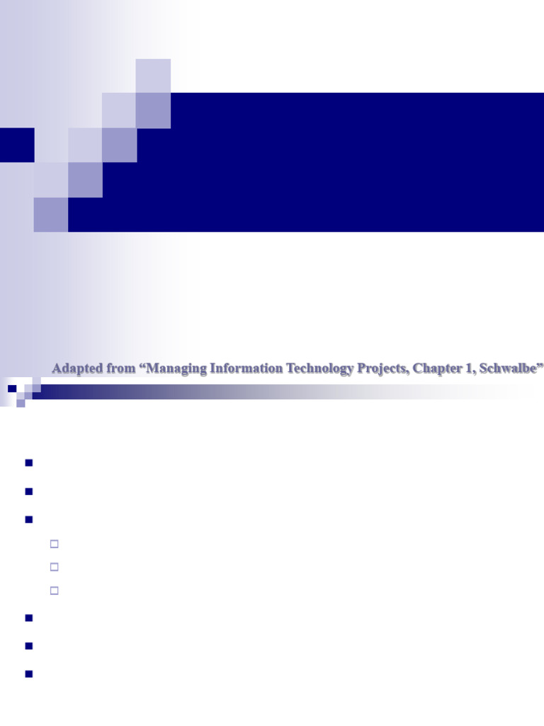 Ch1 Project Management Pdf Project Management Business