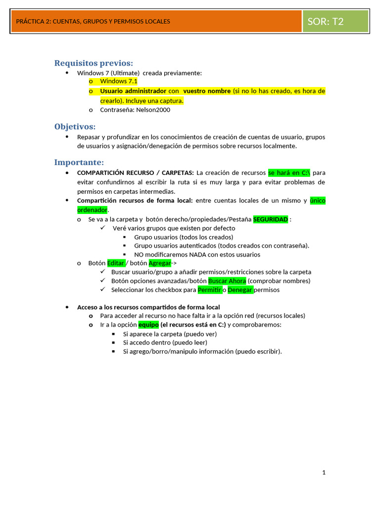 SORPractica2 - Grupos Locales | PDF