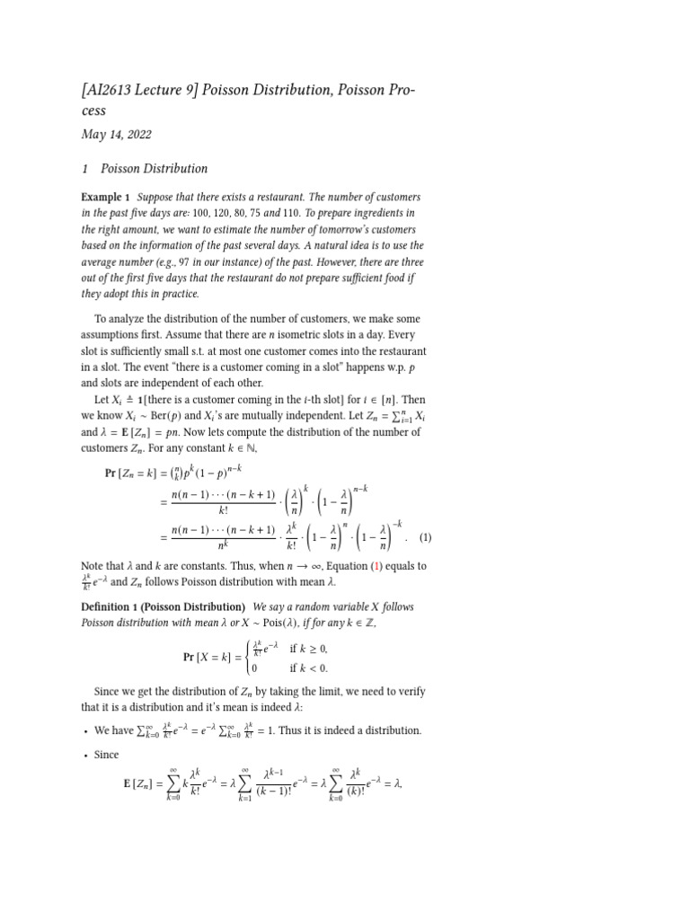 Poisson process 4 | PDF