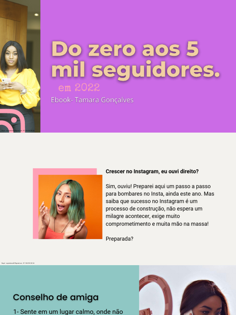 Do Zero Aos 5 Mil Seguidores. | PDF
