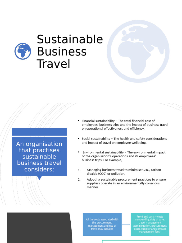 Sustainable Business Travel | PDF | Car | Business