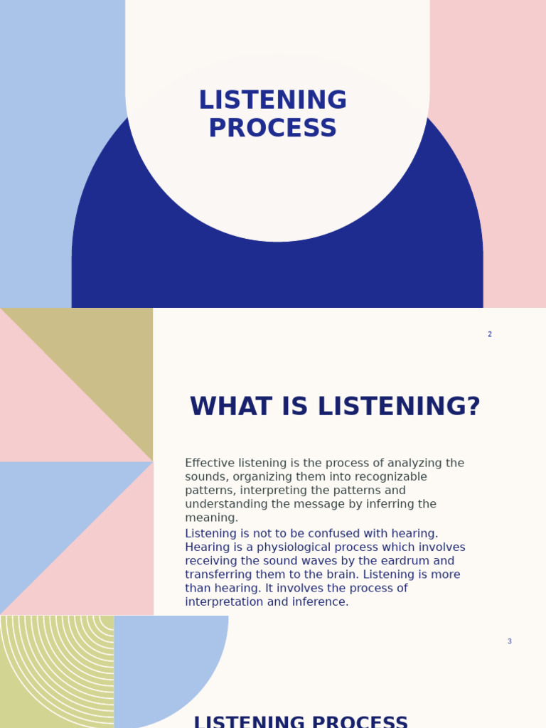 Listening Process | PDF