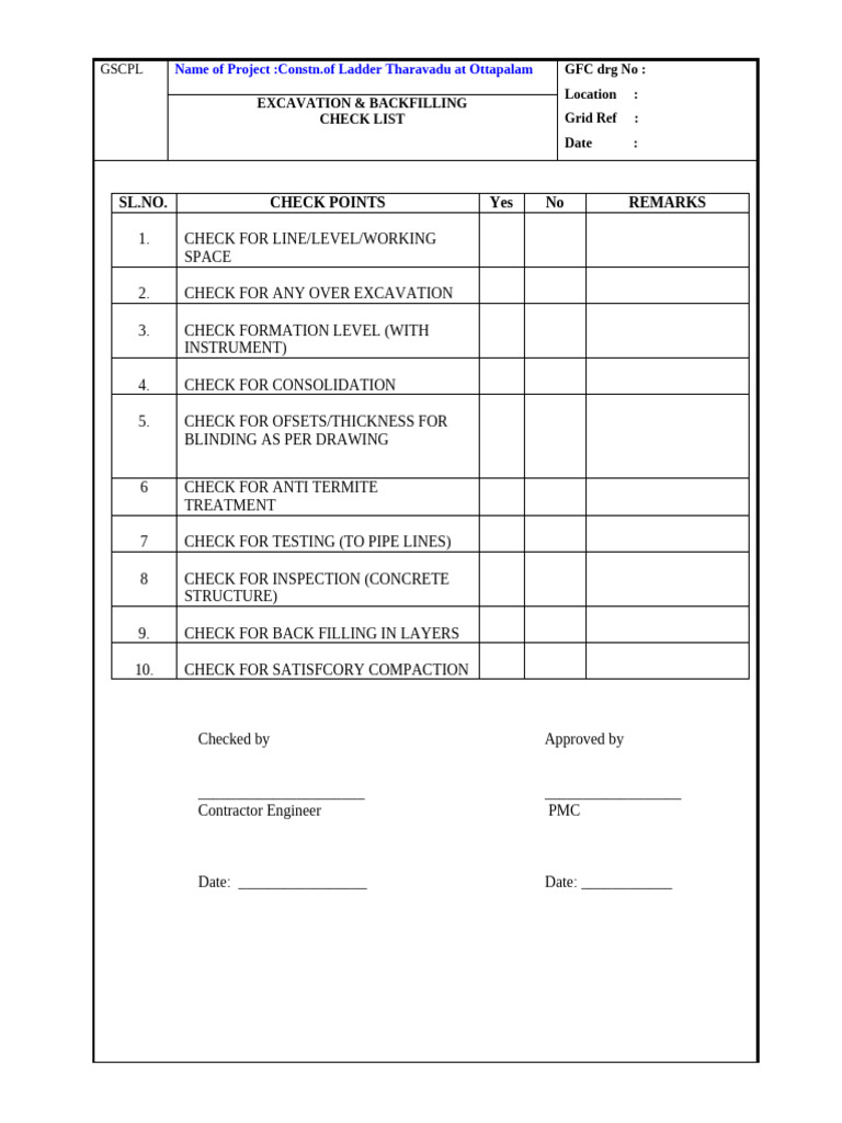 1.excavation & Backfilling | PDF