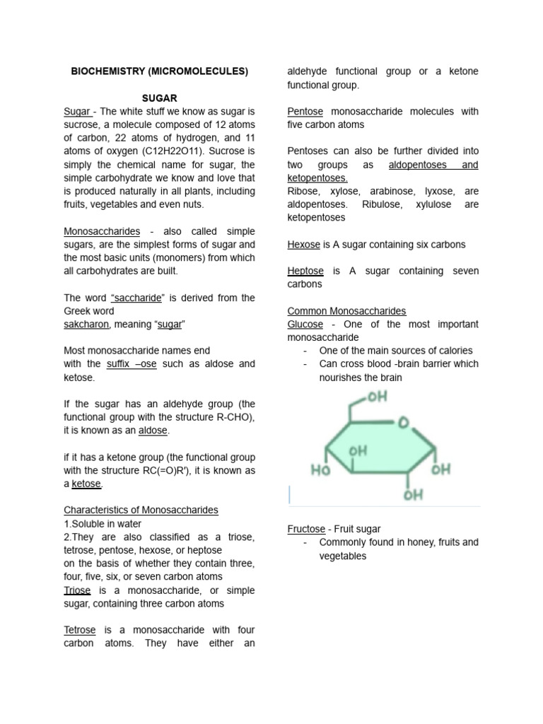 Biochemistry Micromolecules | PDF