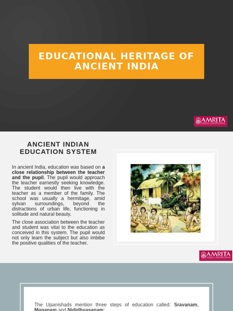 Educational Heritage of Ancient India | PDF