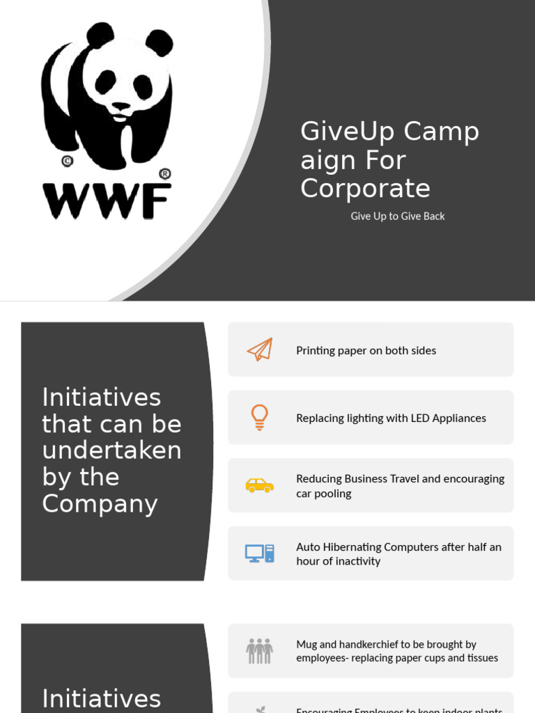 WWF Give-Up Corporate | PDF