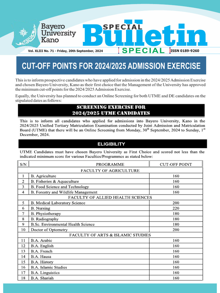 Special Bulletin Friday 20th September 2024 No 71 013021 | PDF