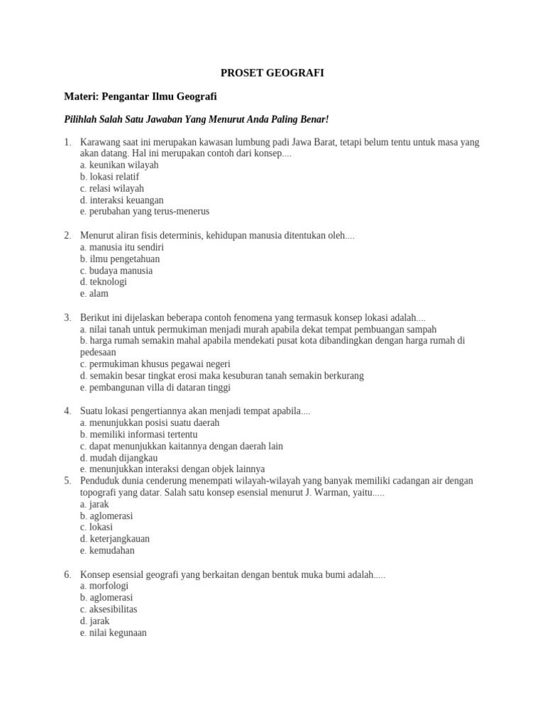 Proset Bab 1 Review | PDF