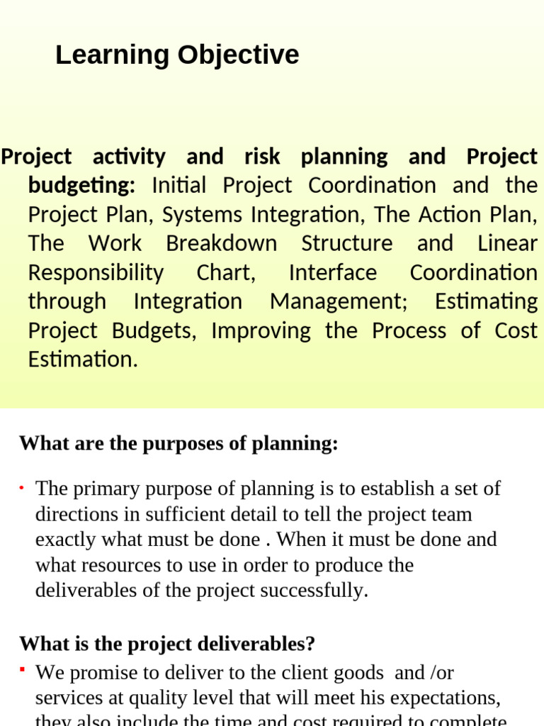 Project Planning | PDF