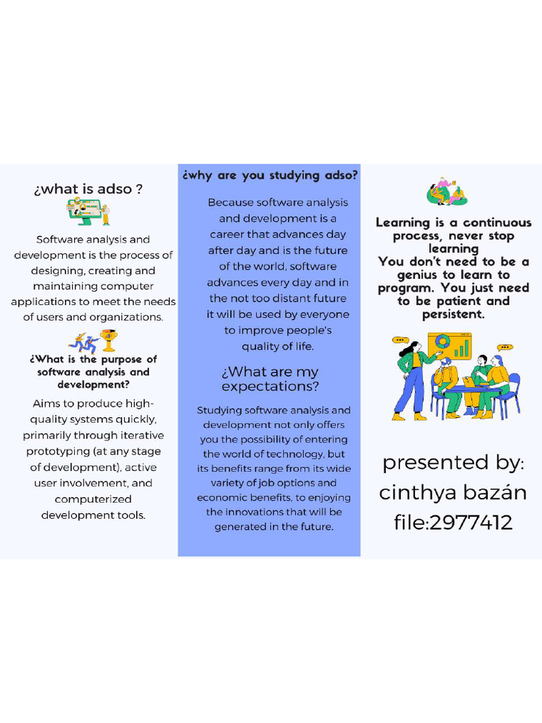 Folleto Tríptico de ADSO CINTHYA BAZAN | PDF