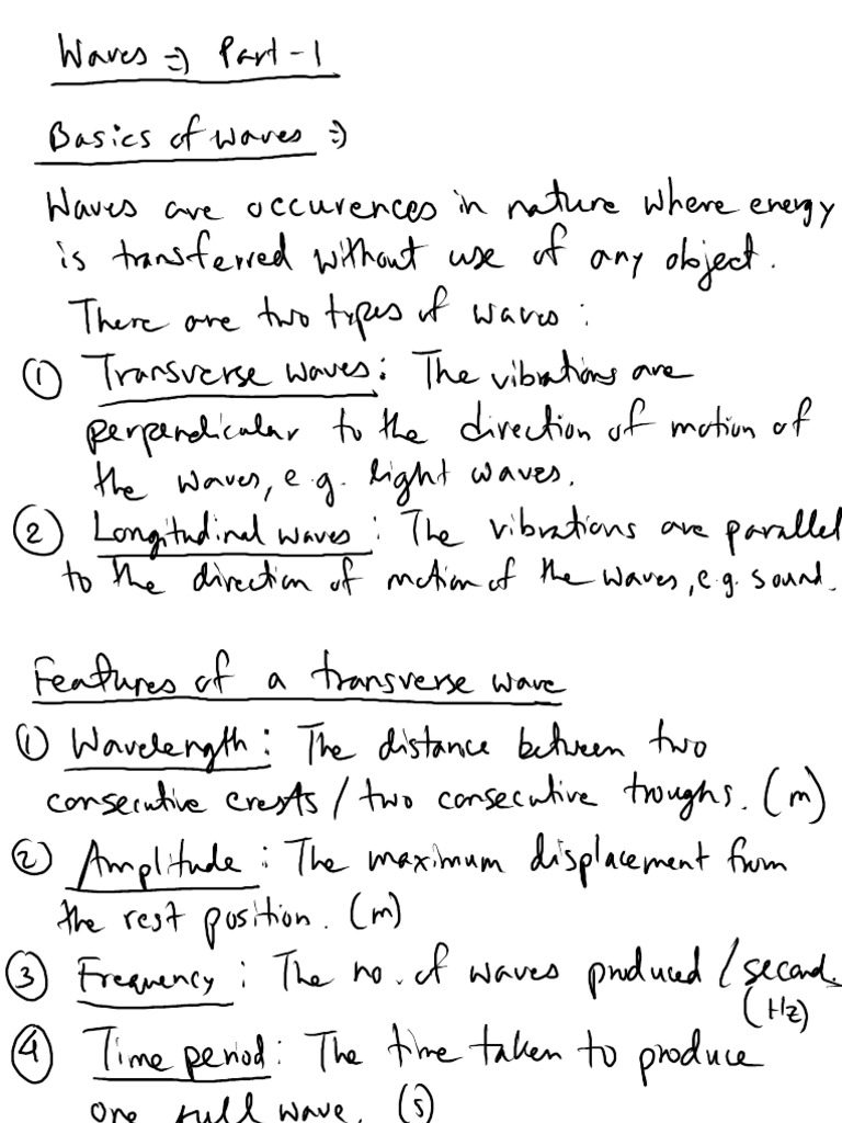 Waves PT 1 | PDF
