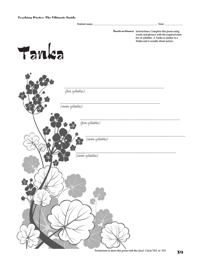 Tanka Poem | PDF