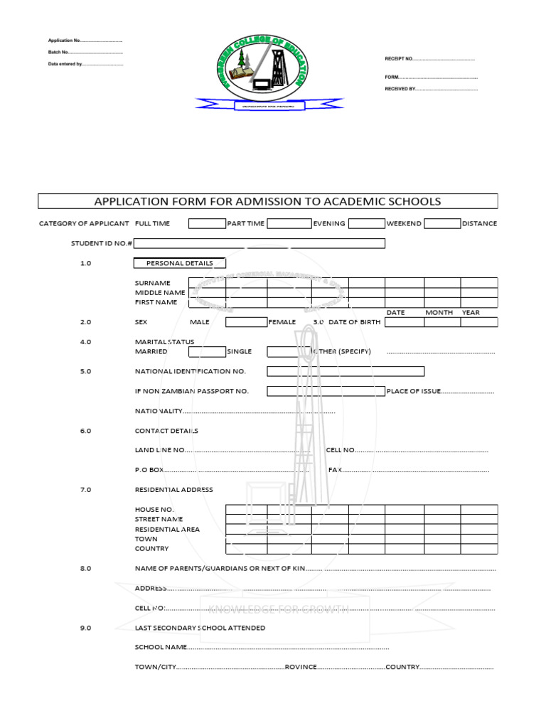 Evergreen Application Form | PDF