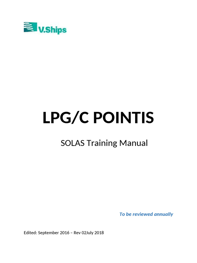PO - Solas Training Manual - Rev02 | PDF