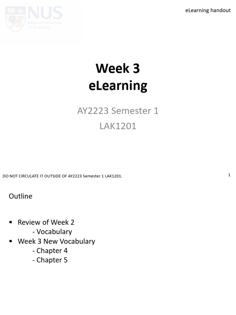 Week 3 Elearning | PDF
