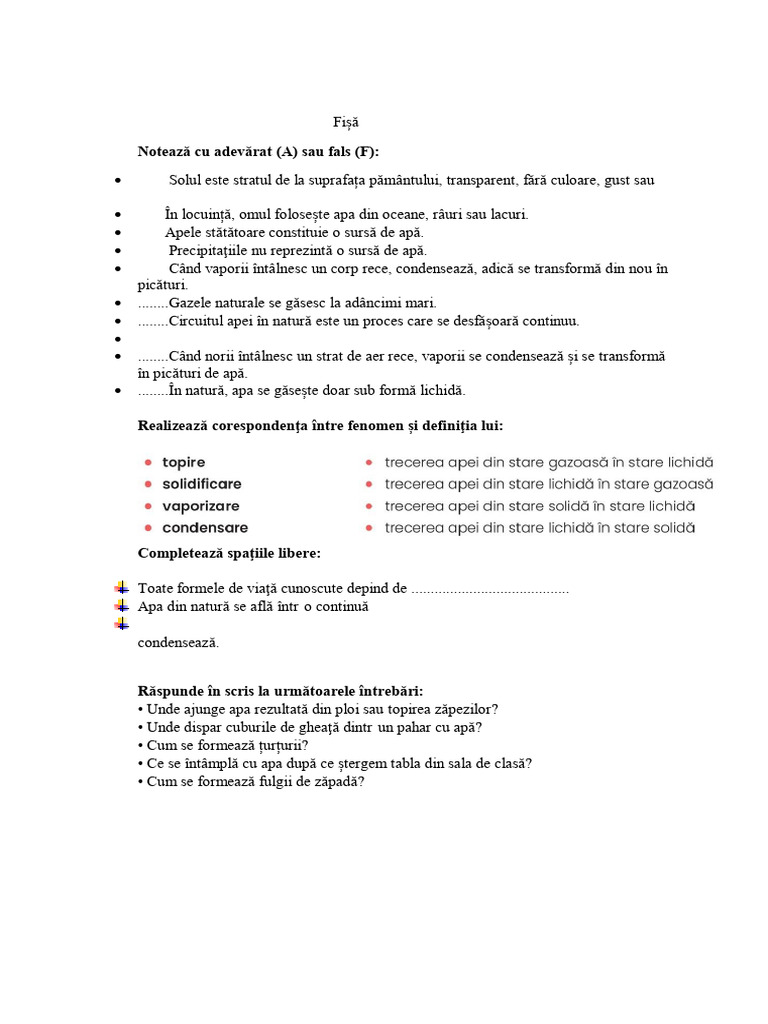 1 Fisa de Lucru 2 | PDF