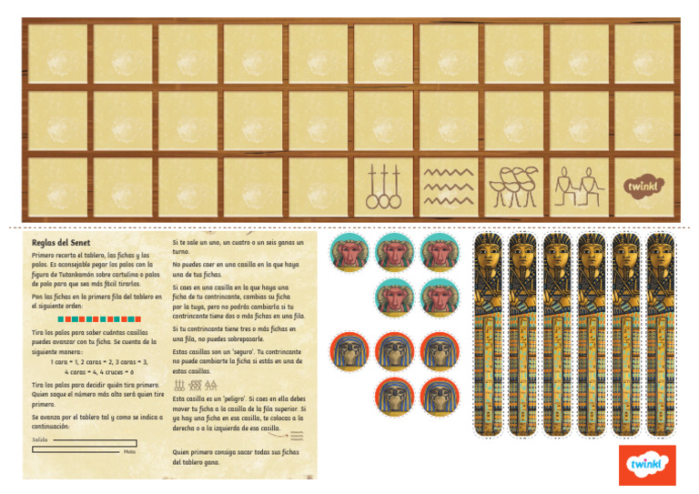 Reglas Del Senet: Salida Meta | PDF