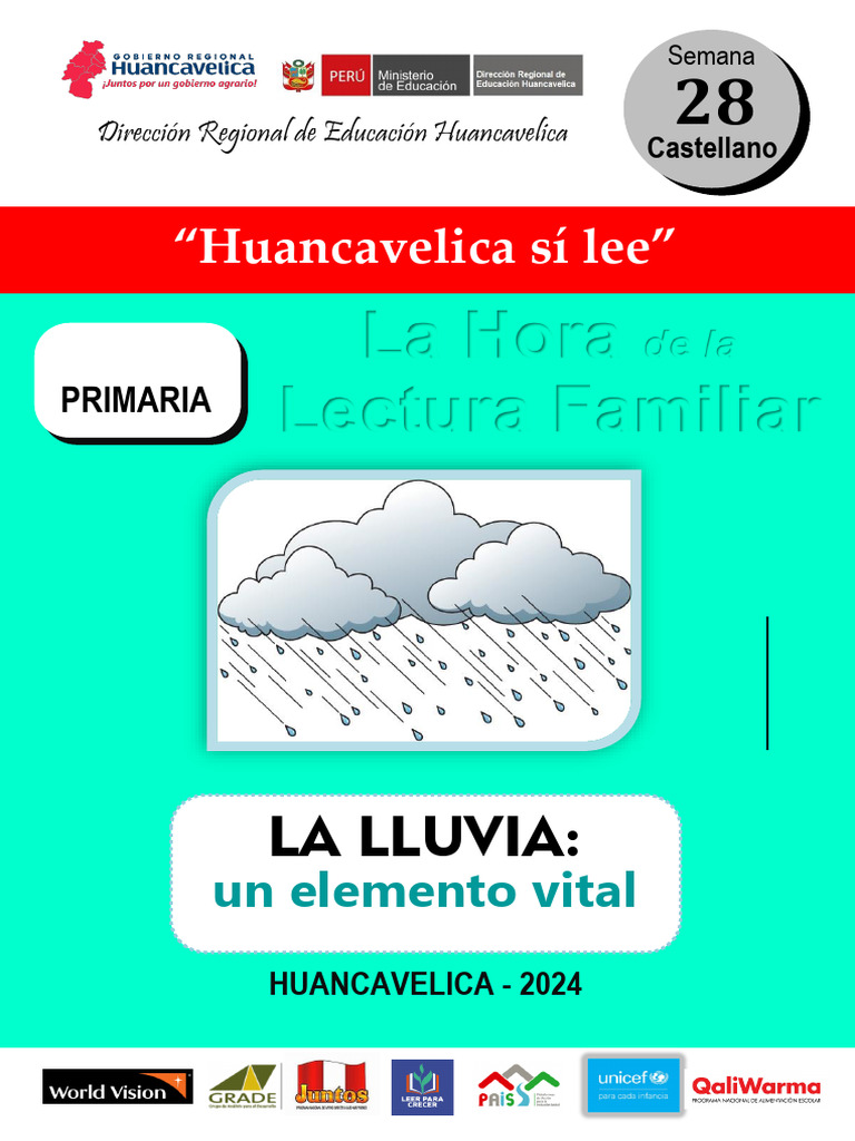SEMANA 28 - 2024 - PRIMARIA - 5to y 6to GRADO - La Lluvia - Tipo ...