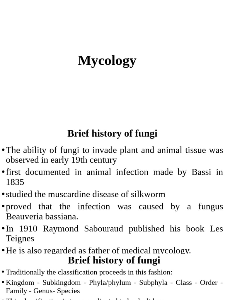 Basic Mycology | PDF