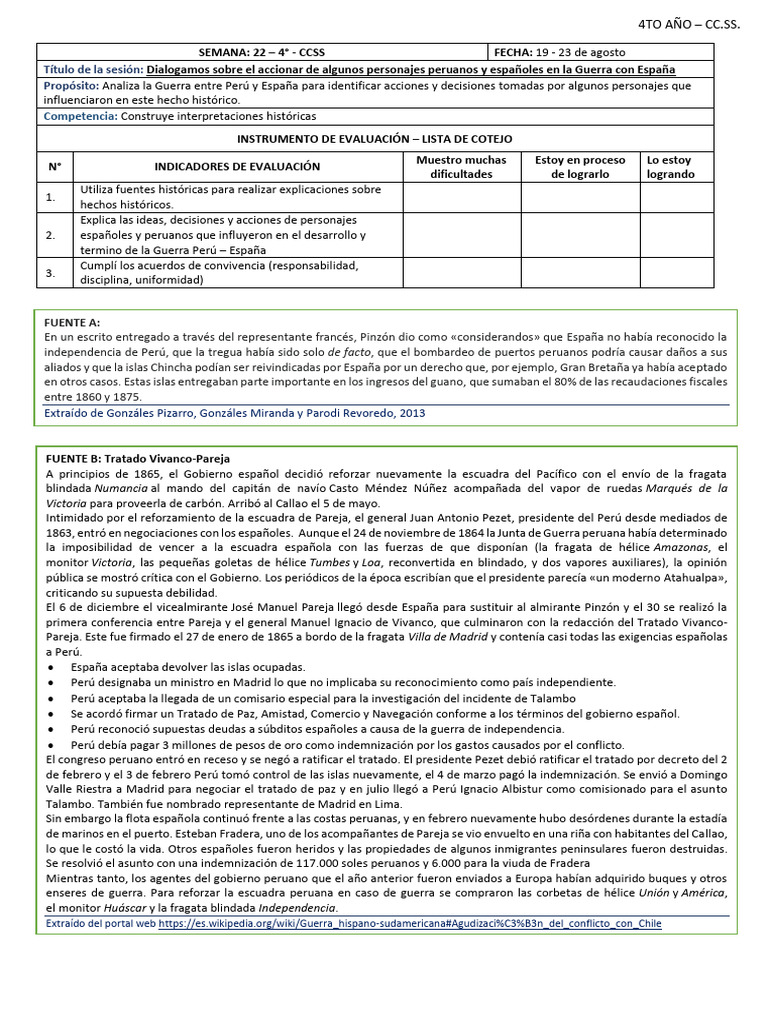 Semana 22 - Material de Lectuta - 4to Año - 2024 | PDF