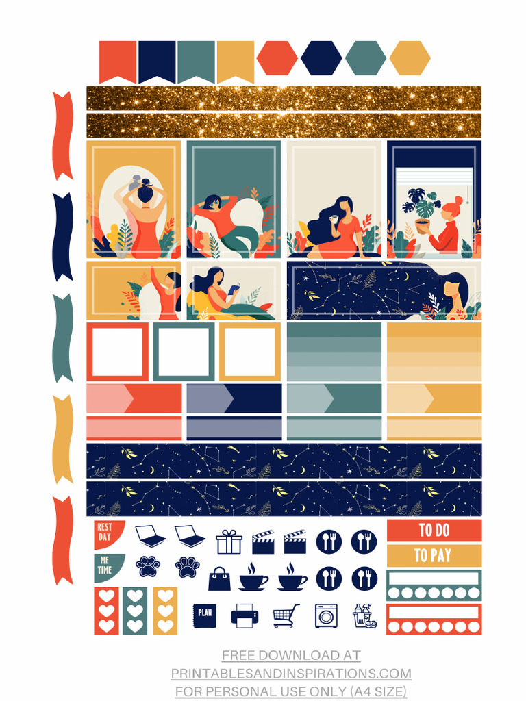 Daydreamer Planner Stickers | PDF