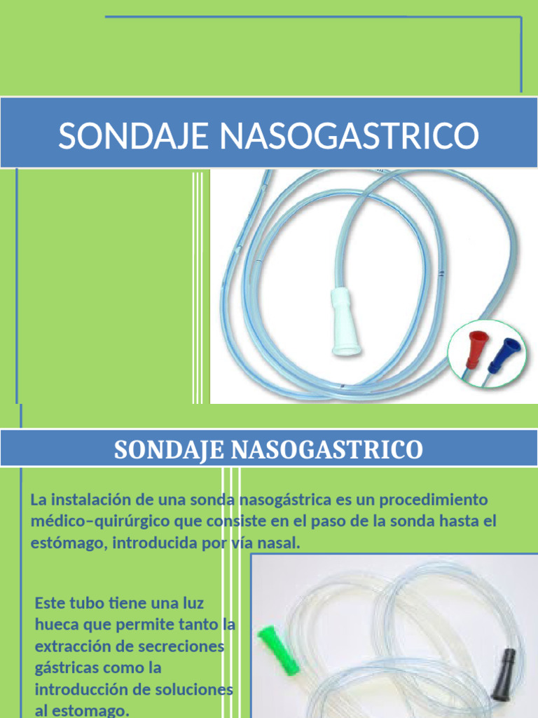 Sondaje Nasogatrico | PDF