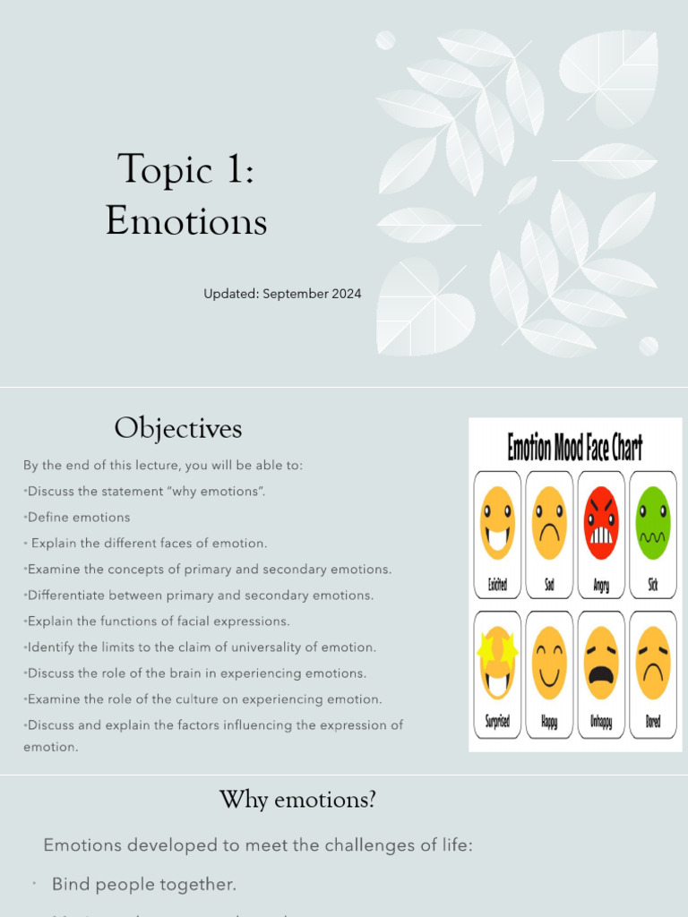 Emotions Pdf