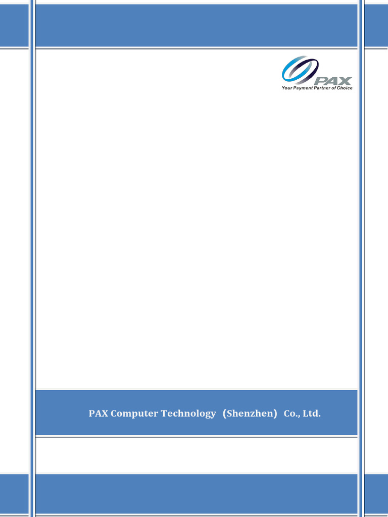 PAX TYPE A PINPAD Programming Guide (V2.1.2) | PDF