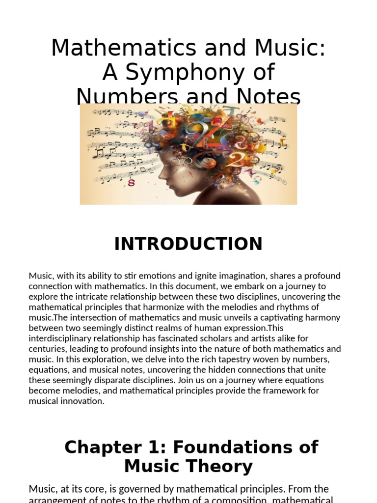 Mathematics and Music | PDF