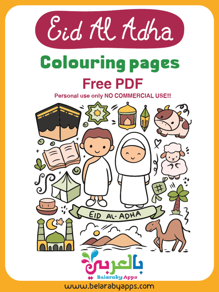 Free Printable Eid Ul Adha Colouring Sheets | PDF