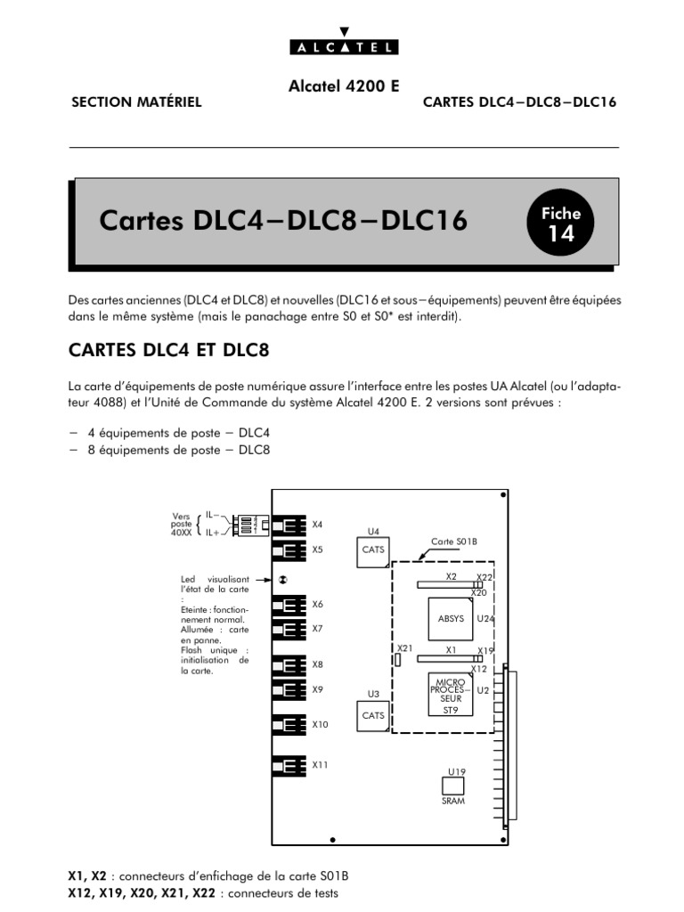 Alcatel 4200 | PDF | Ingénierie informatique | Architecture (Informatique)