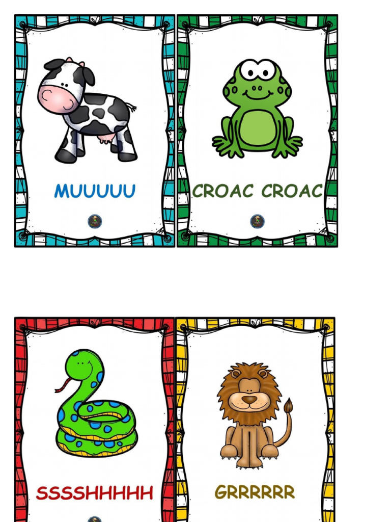 Onomatopeyas de Animales | PDF