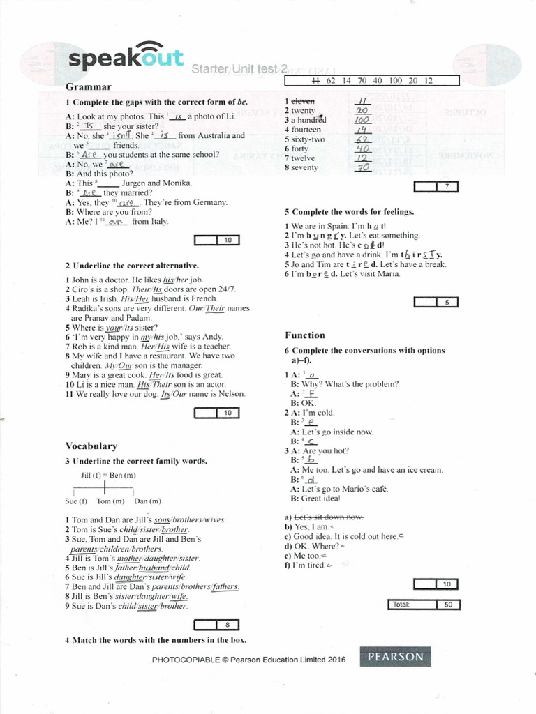 Unit 2 Starter | PDF