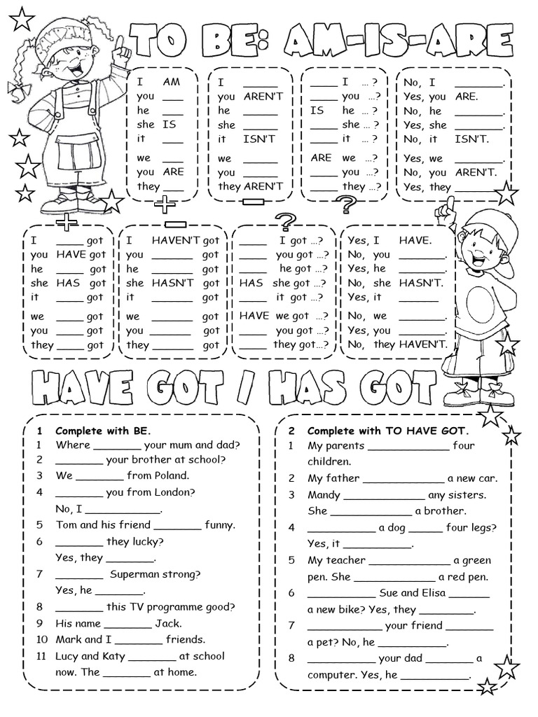 verb to be .. verb to have | PDF