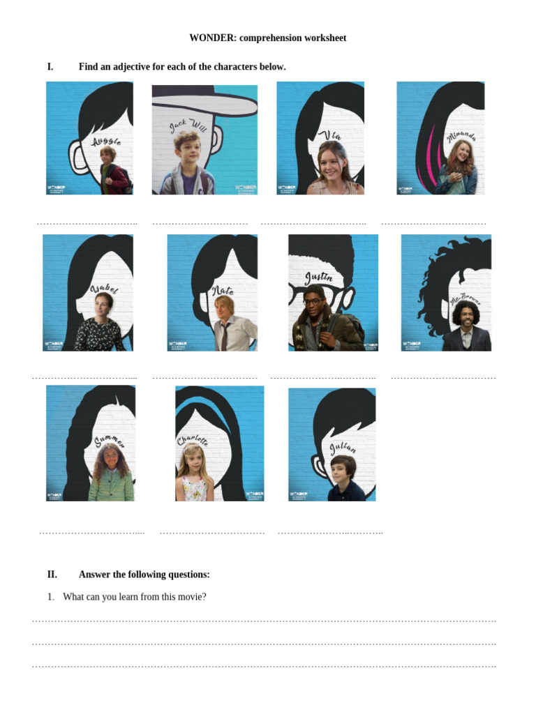 Wonder - Conclusion | PDF | Games & Activities | Home & Garden