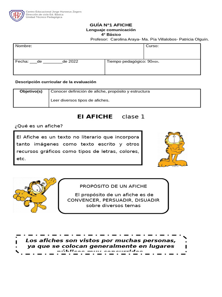 Guía de Afiche | PDF