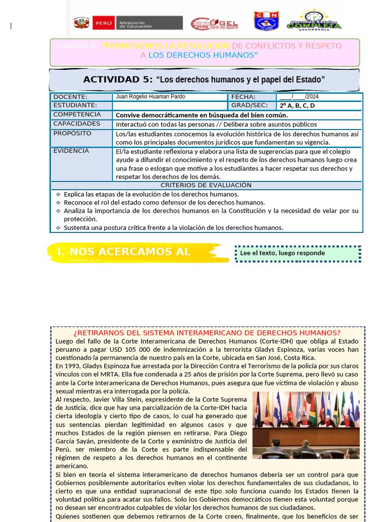 JRHP-2° DPCC -ACTV.05-UNID.6 2023 | PDF