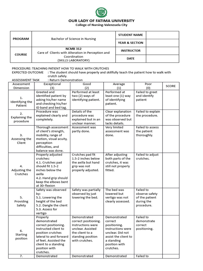 Walking With Crutches | PDF | Patient