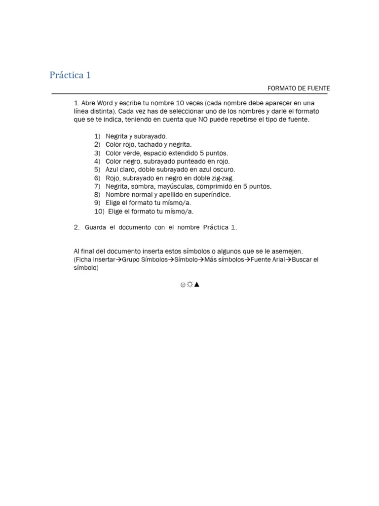 03 Practicas de Word | PDF