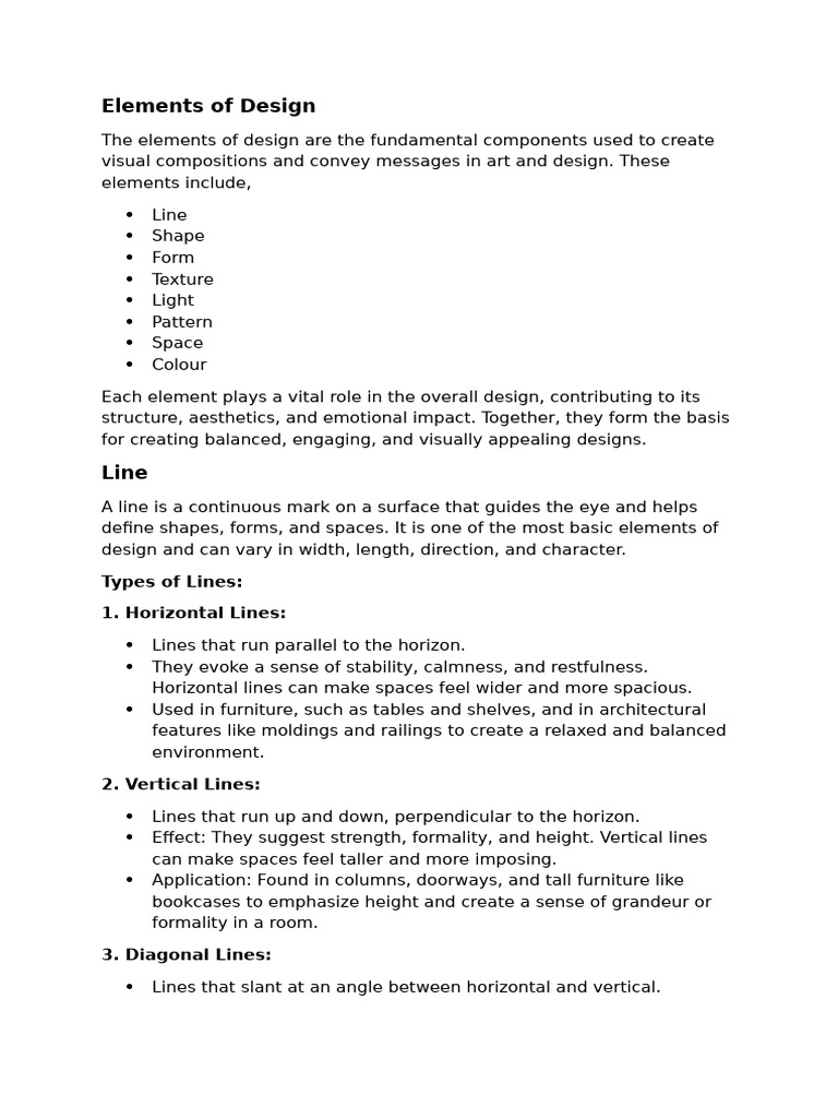 Elements of Design 1 | PDF