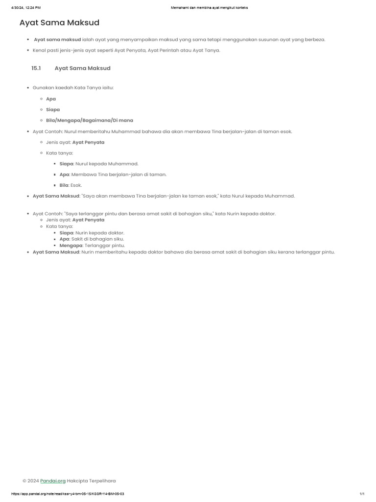 AYAT SAMA MAKSUD | PDF