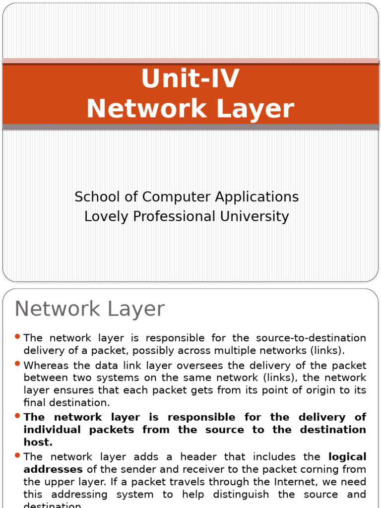 11 Network Layer - L1 | PDF