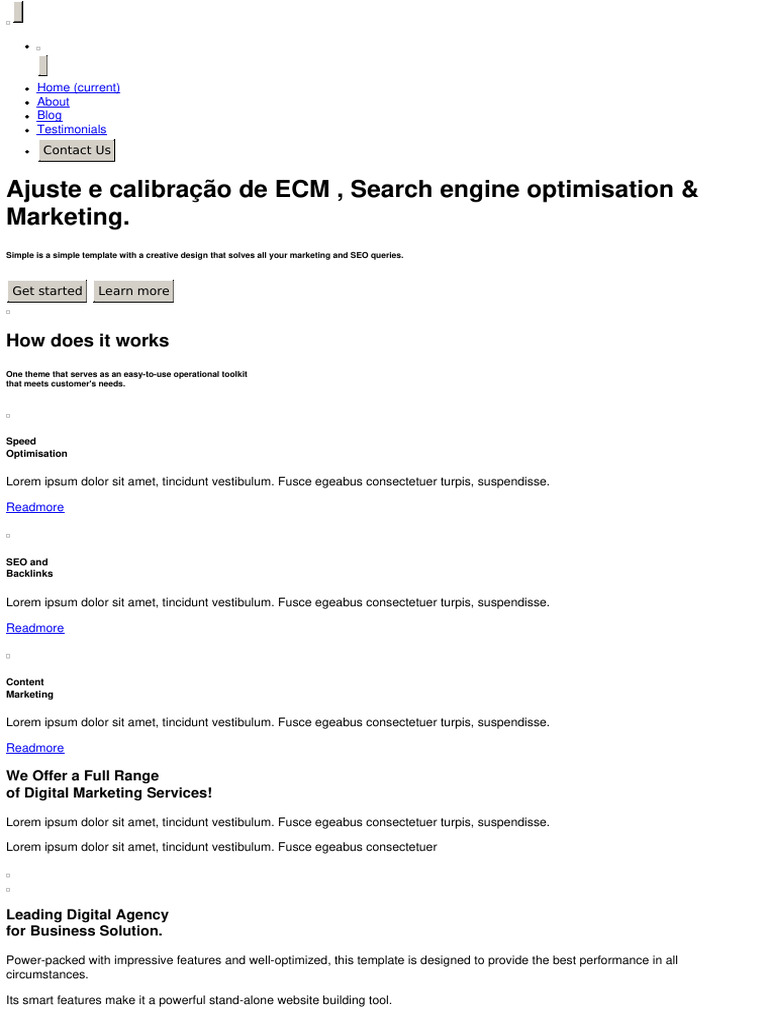 ajuste-e-calibraЗ╞o-de-ecm- | PDF
