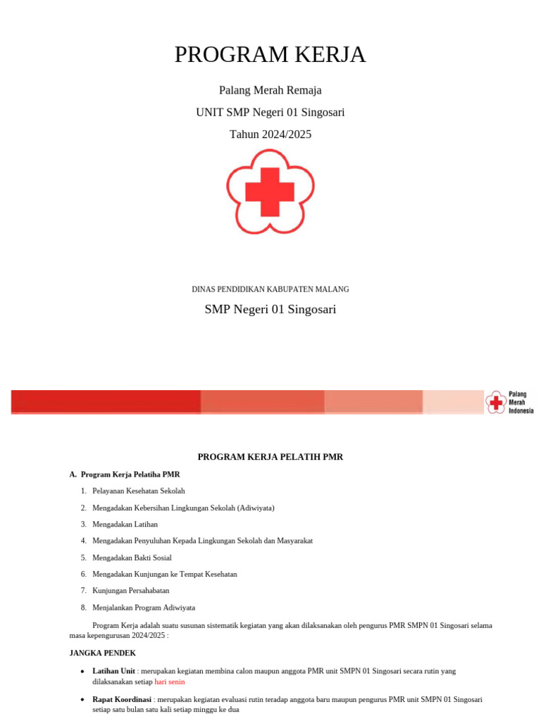 Proker PMR Adiwyata | PDF