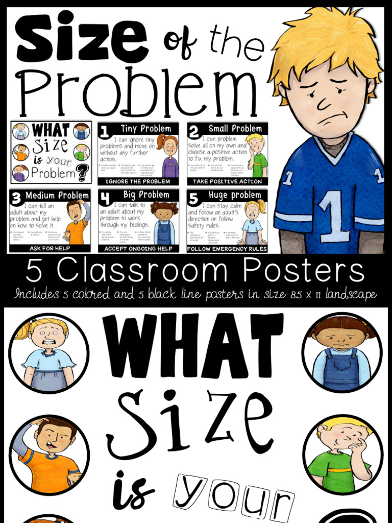5 Classroom Posters: Includes 5 Colored and 5 Black Line Posters in ...