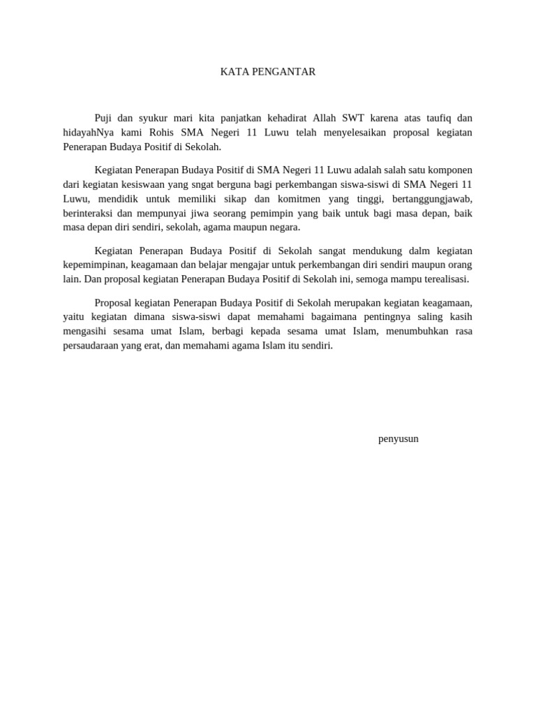 Proposal Rohis Oke | PDF